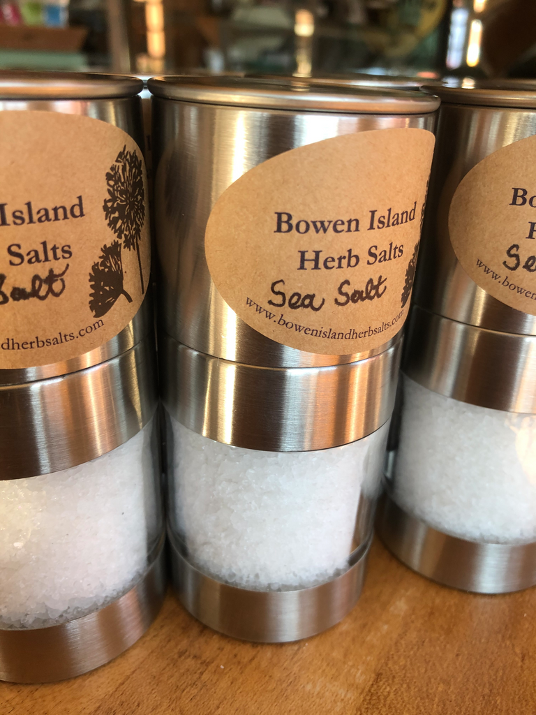Mediterranean Sea Salt - Stainless Steel Mill – Bowen Island Herb Salts